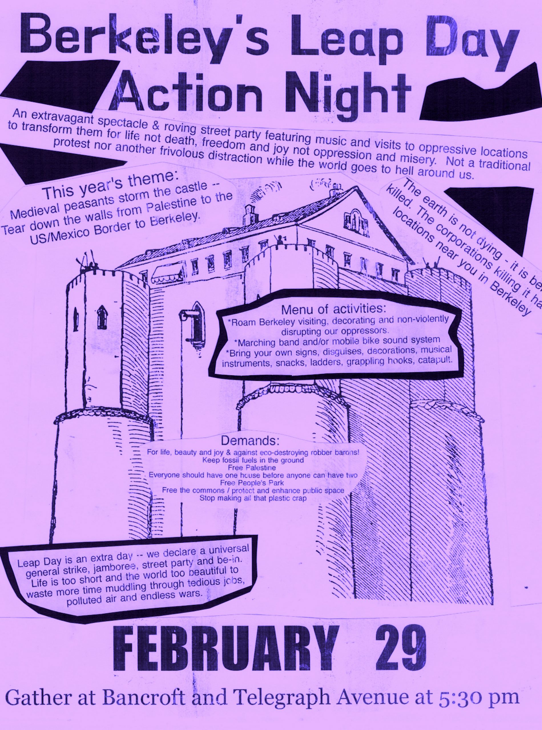 Berkeley Leap Day Action Night 2024 – Slingshot